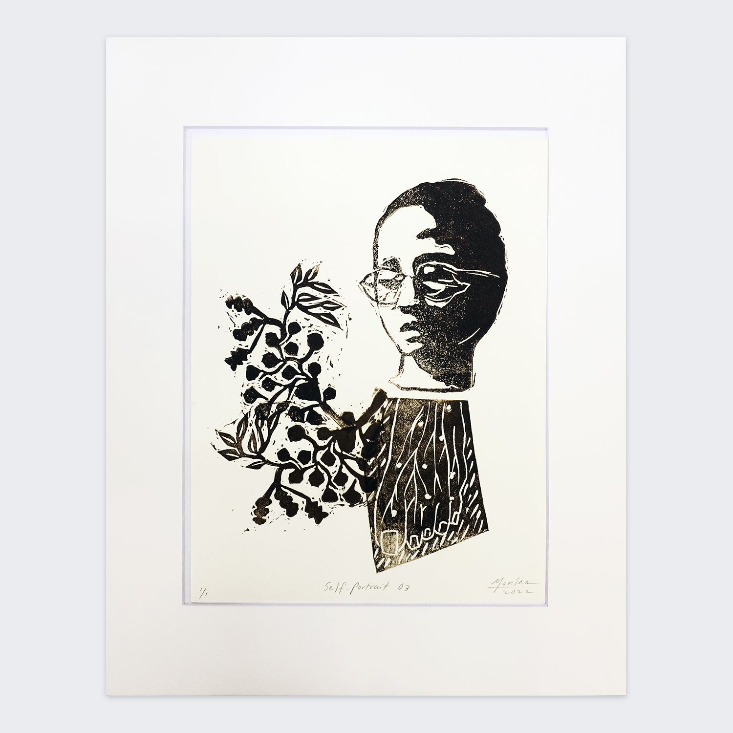 Self Portrait 03 by Marina Cruz (Monoprint 1/1) – ISTORYA STUDIOS, INC.